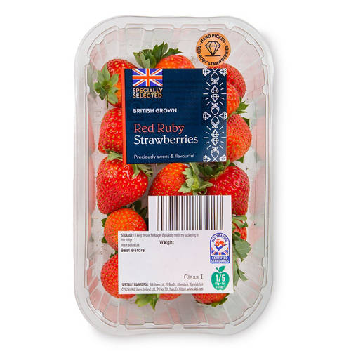 British Grown Red Ruby Strawberries | ALDI UK